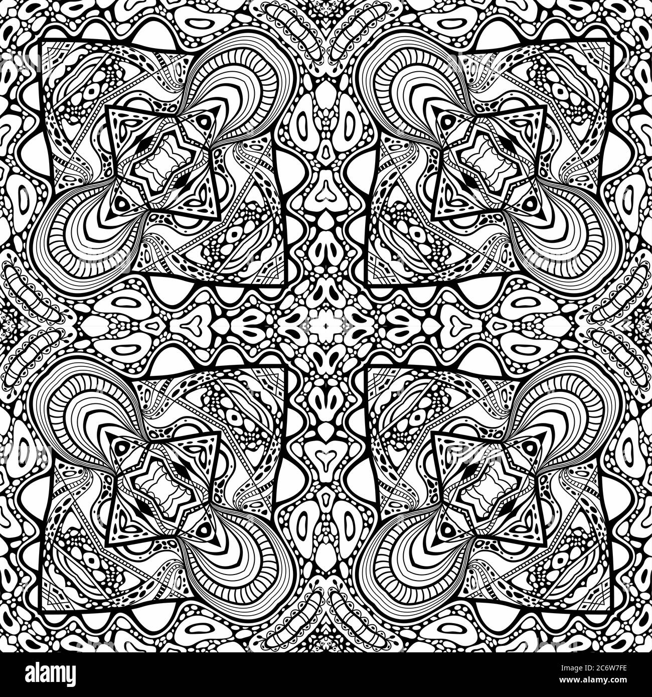 Vector abstract modern cartoon seamless pattern Stock Vector Image ...