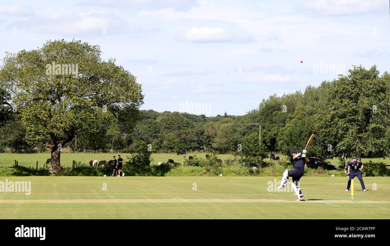Little Stoke bat against Moddershall and Oulton at Moddershall and ...