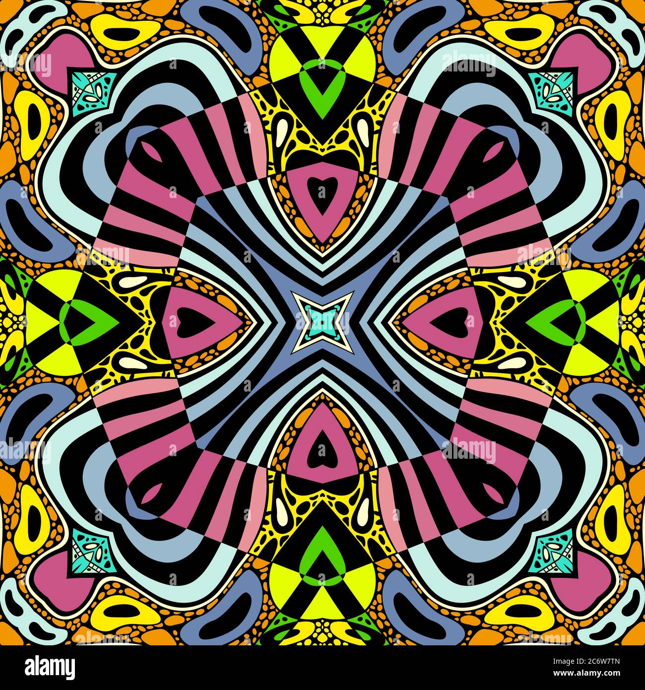 Vector abstract modern cartoon seamless pattern Stock Vector Image ...