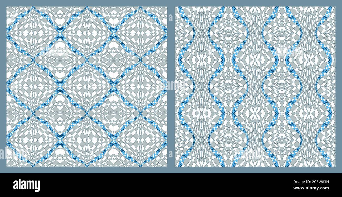 Vector abstract color grid patterns set Stock Vector Image & Art - Alamy