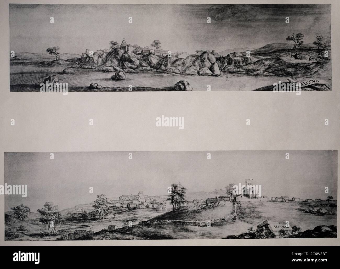 GRABADOS-PANORAMICA DE"ALCORA" Y "ALCOLEA". Location: PRIVATE ...