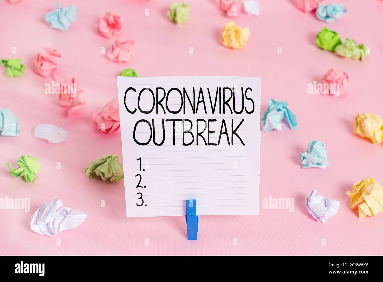 Conceptual hand writing showing Coronavirus Outbreak. Concept meaning ...