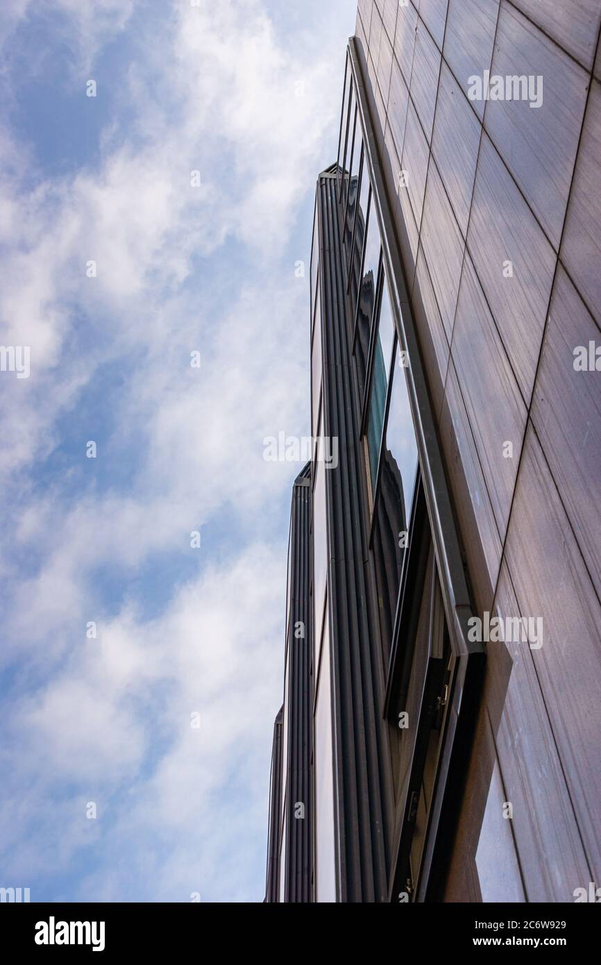 View of an office building from a low angle Stock Photo - Alamy