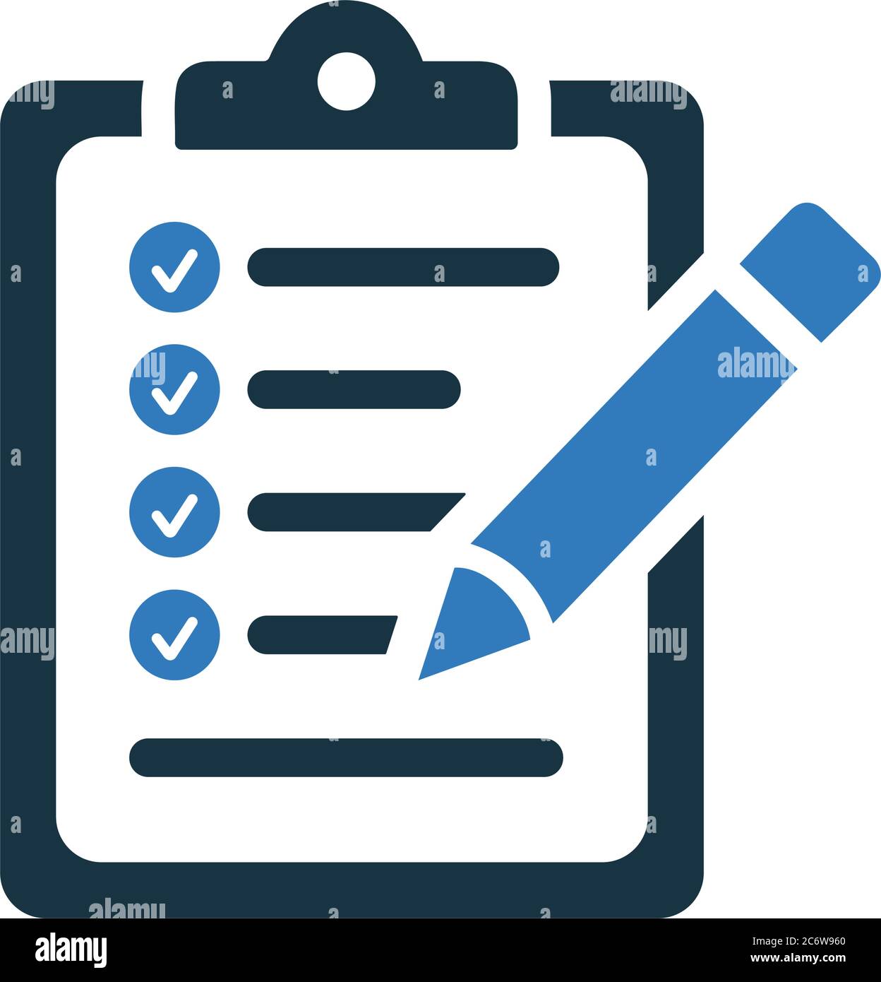 Clipboard checklist Stock Vector Images - Alamy