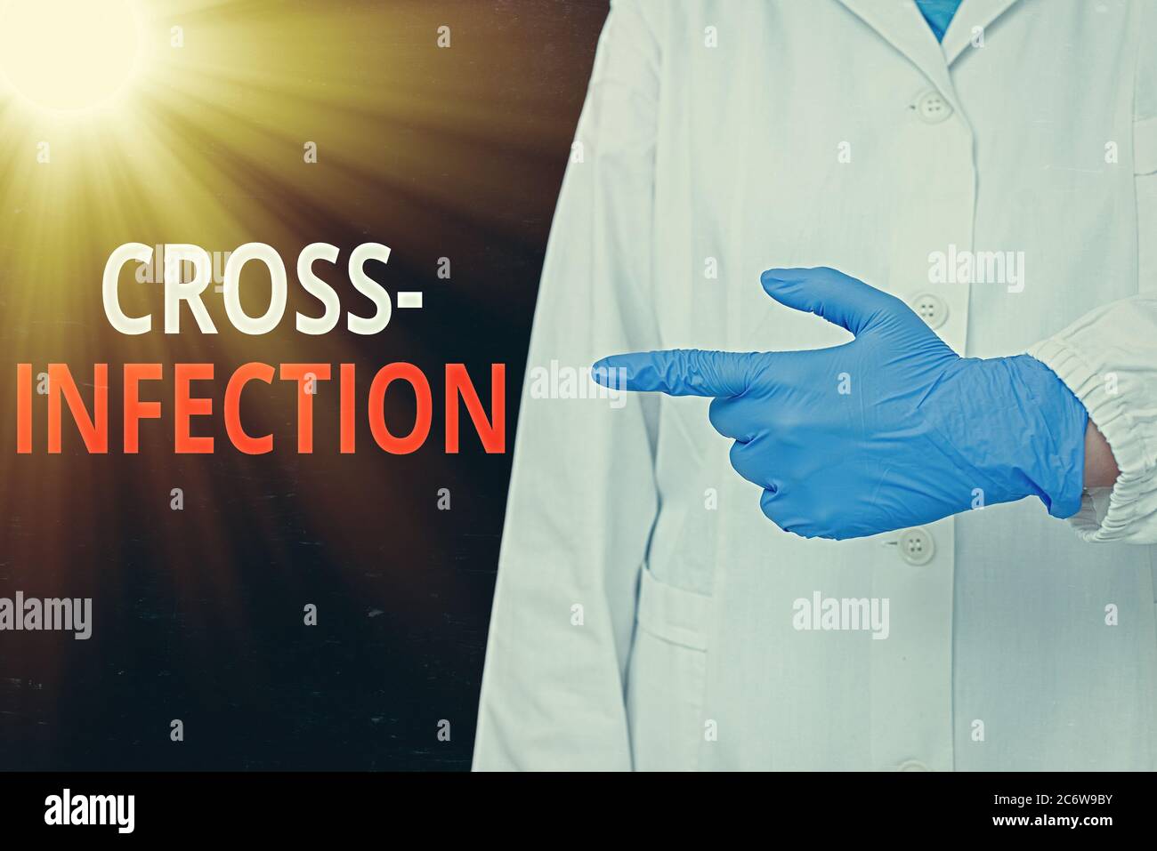 Word writing text Cross Infection. Business photo showcasing ...