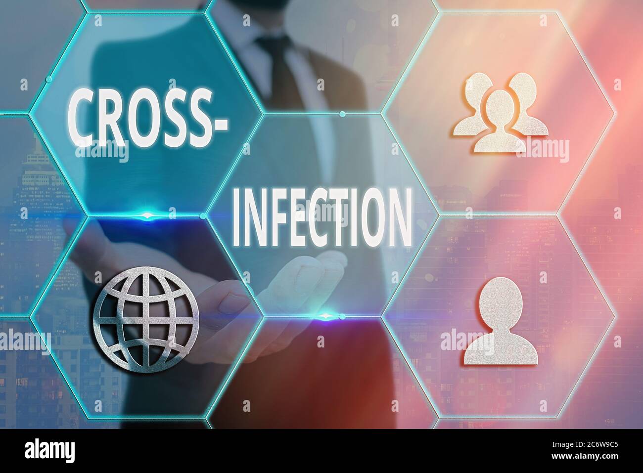 Handwriting text writing Cross Infection. Conceptual photo ...