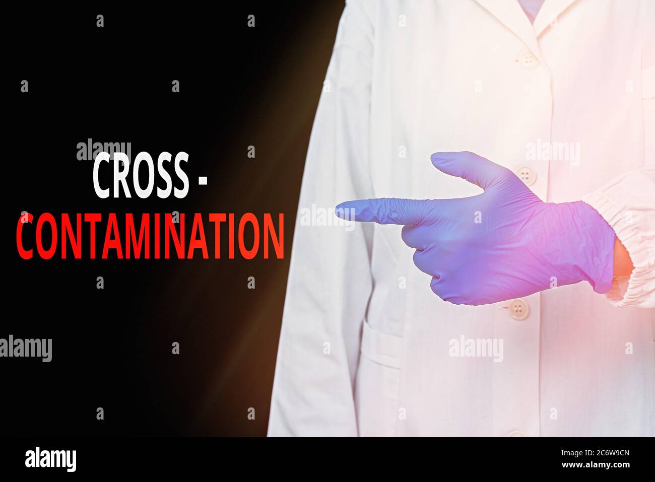 Word writing text Cross Contamination. Business photo showcasing ...