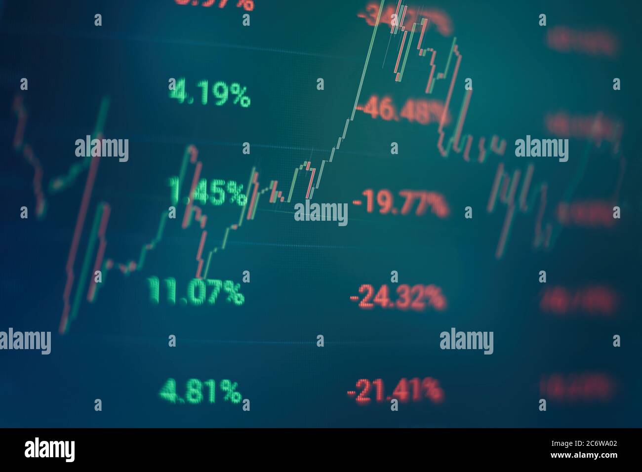 Fundamental and technical analysis concept. Abstract financial trading ...