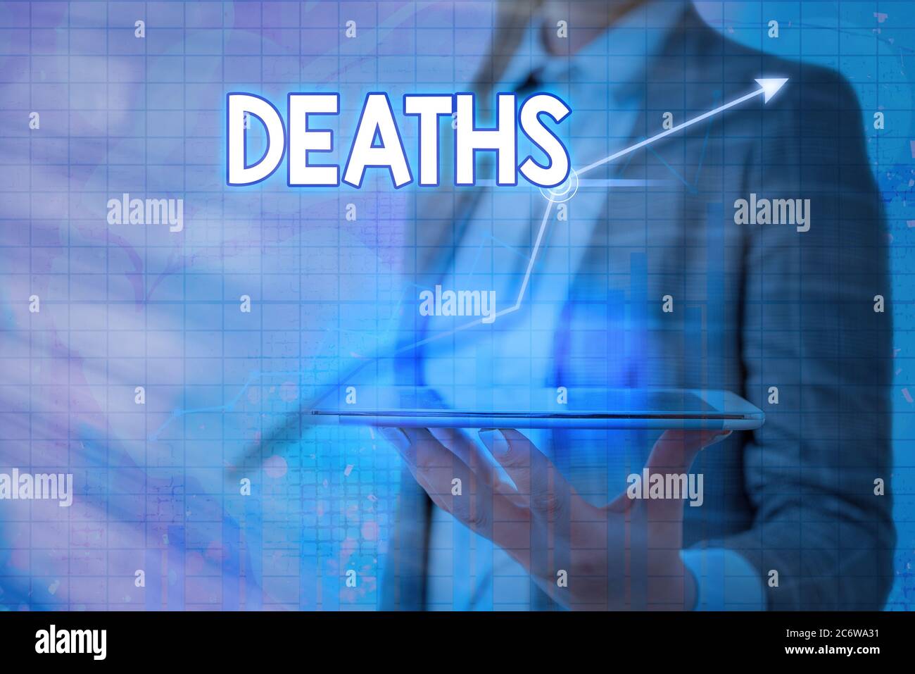 Handwriting text Deaths. Conceptual photo permanent cessation of all ...