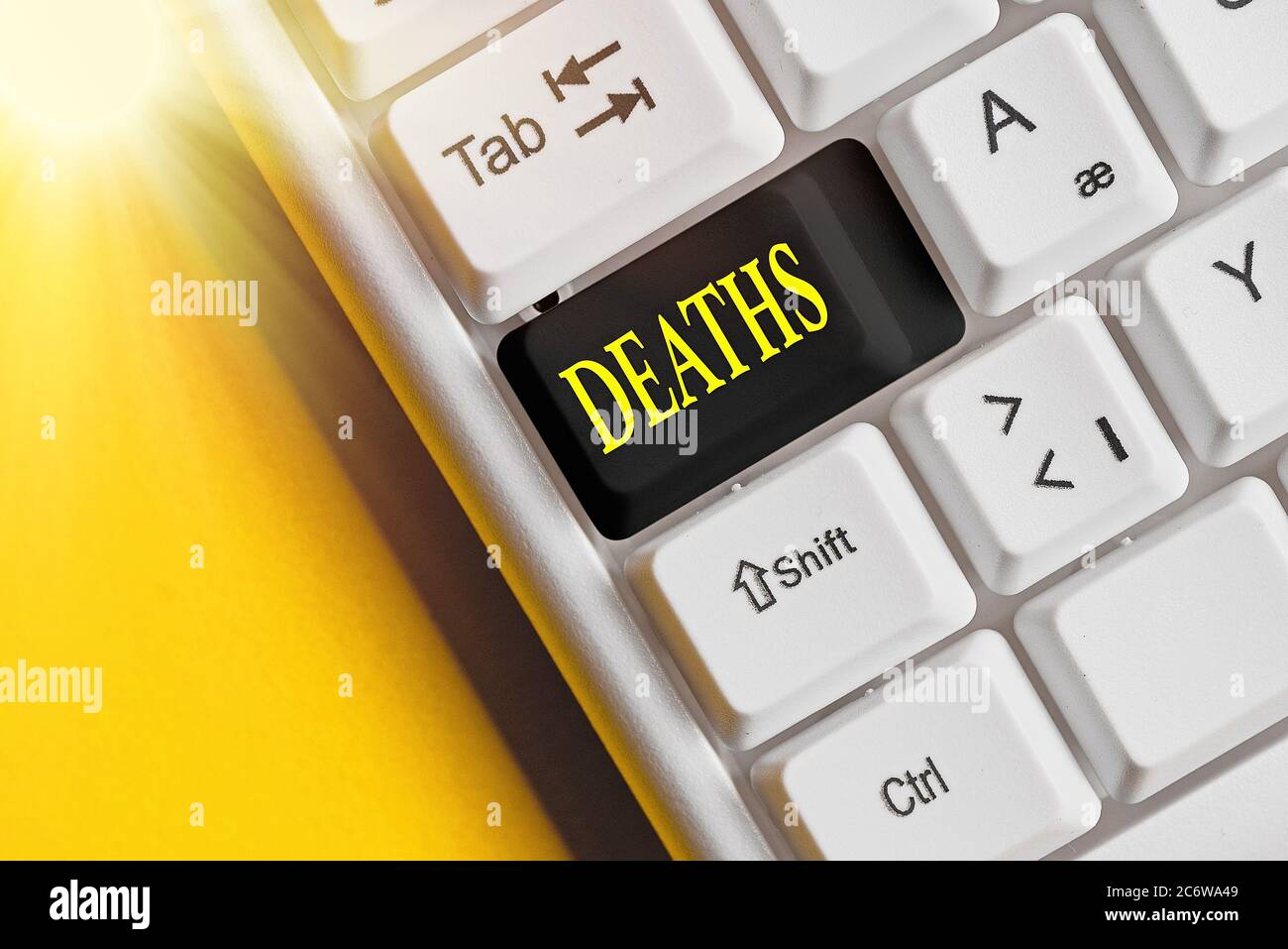 Conceptual hand writing showing Deaths. Concept meaning permanent ...