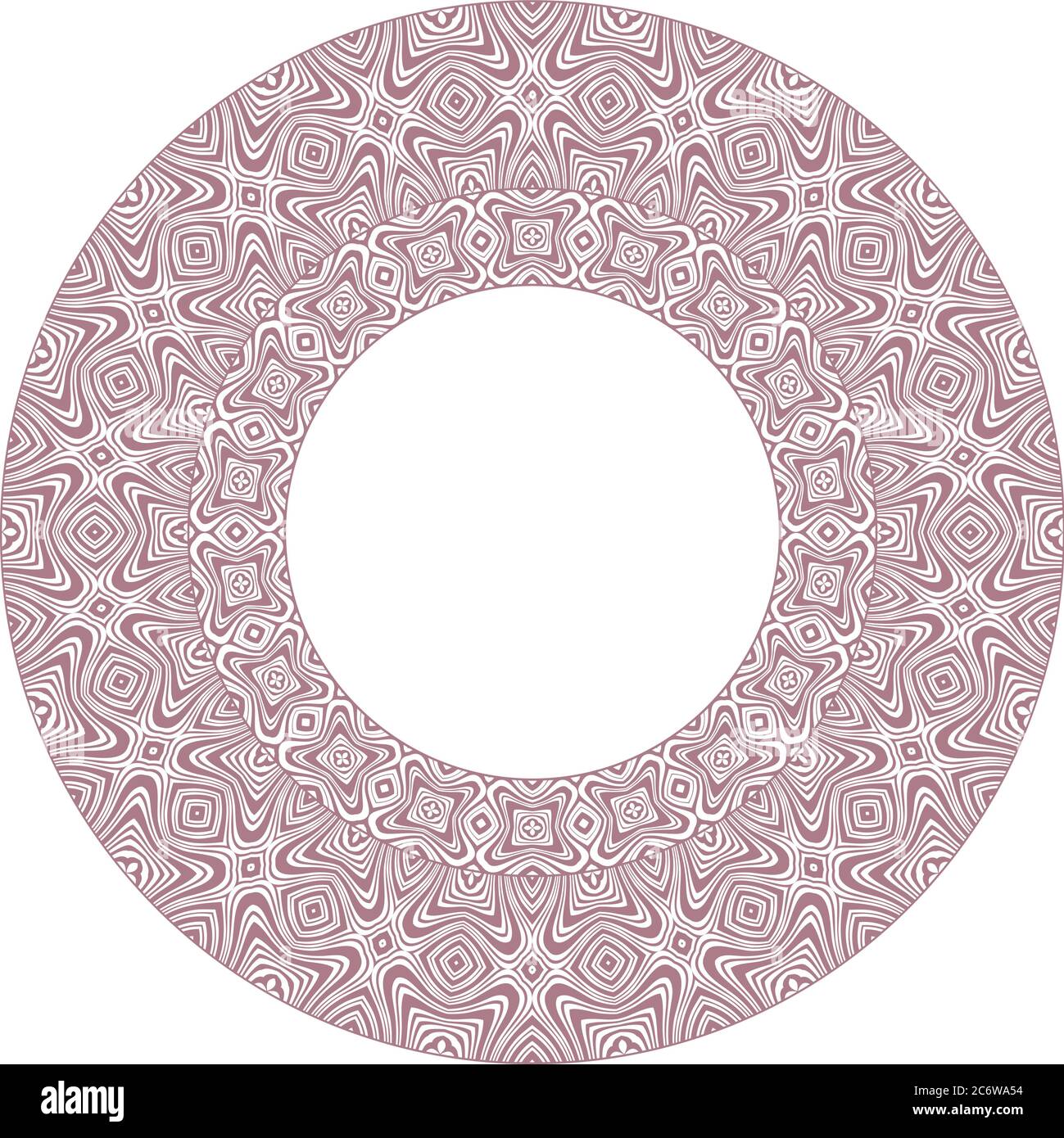 Vector ornamental vintage ethnic round frame Stock Vector Image & Art ...