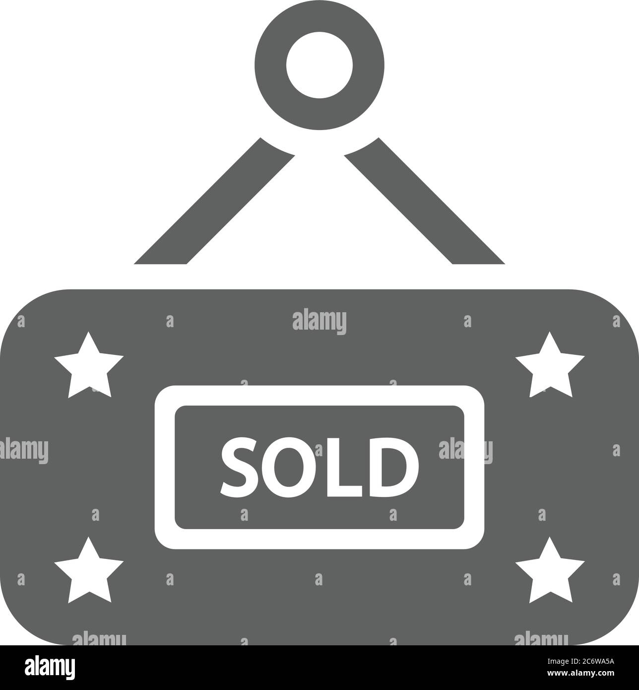 Sold Sign Icon Stock Vector Images - Alamy