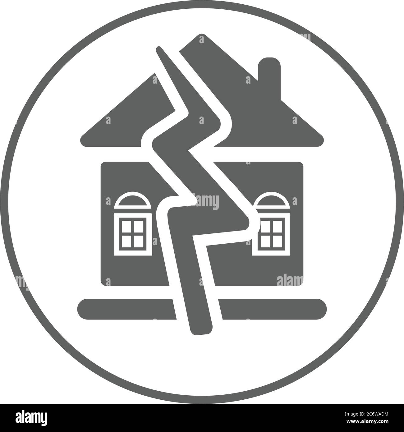 Earthquake icon hi-res stock photography and images - Alamy