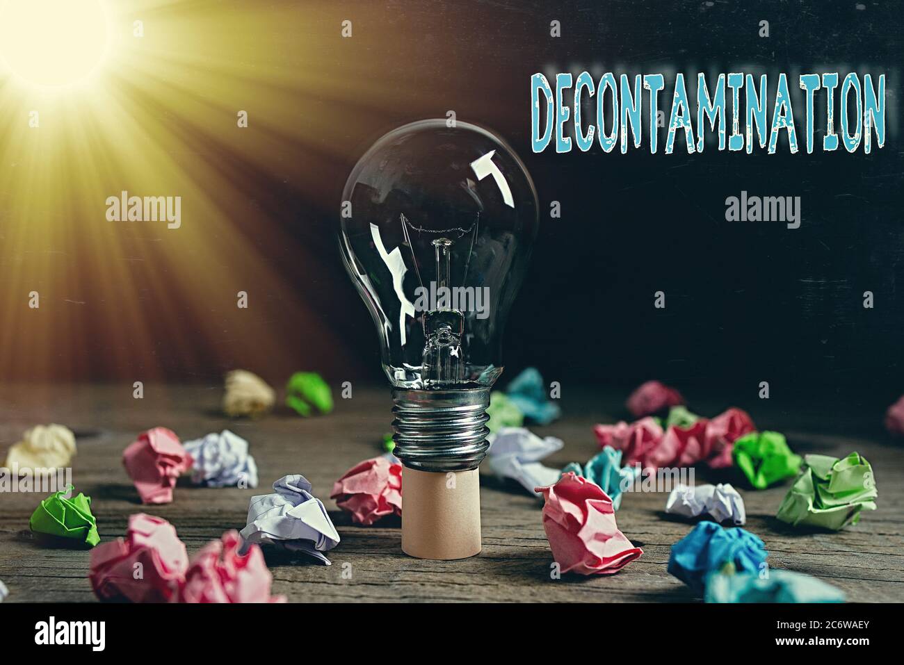 Word writing text Decontamination. Business photo showcasing ...