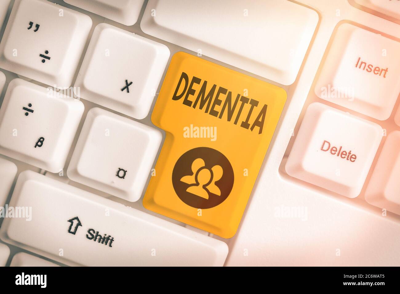 Handwriting text writing Dementia. Conceptual photo the general word ...