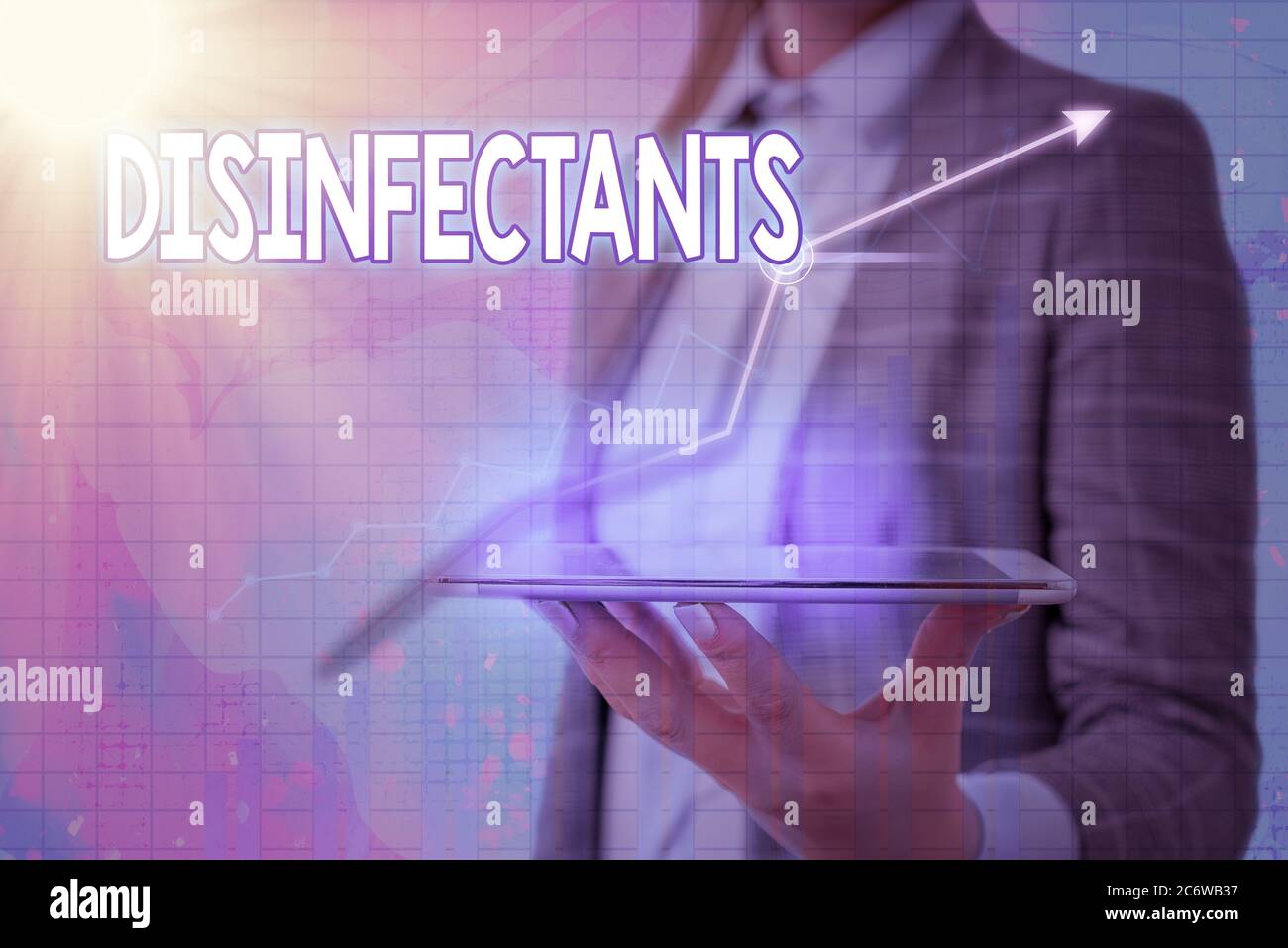 Handwriting text Disinfectants. Conceptual photo chemical that destroy ...