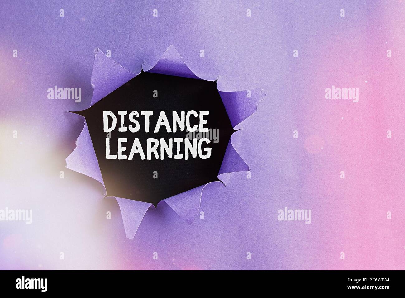 Conceptual hand writing showing Distance Learning. Concept meaning ...