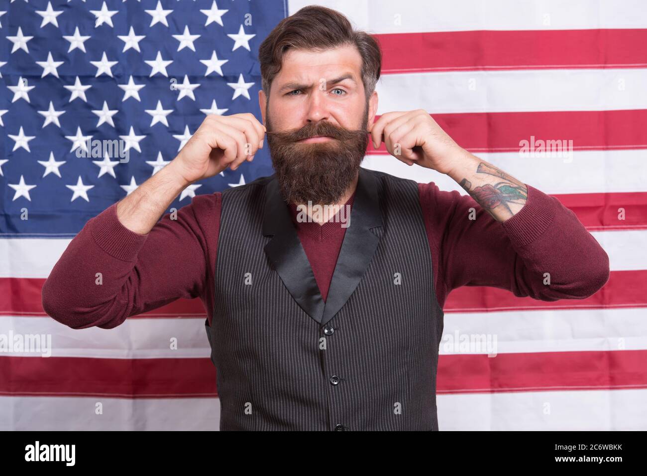 History is as long as my mustache. Promoting american values. Confident ...