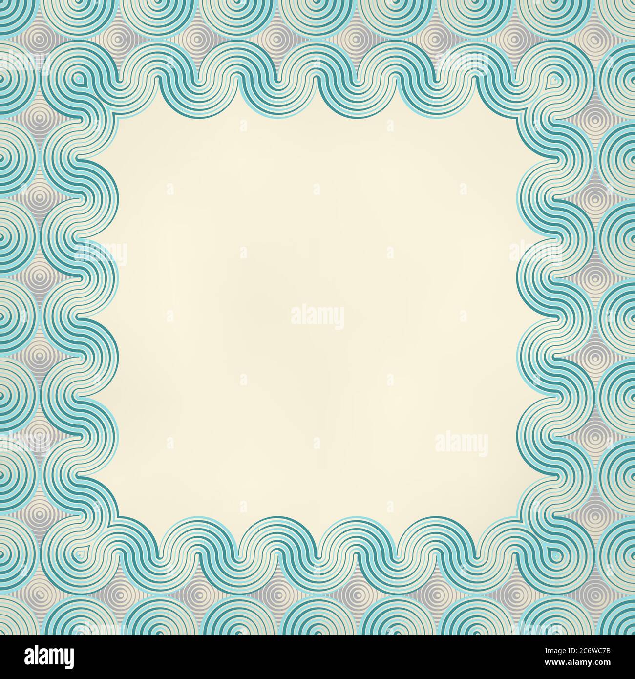 Vector geometric border with distortion effect Stock Vector Image & Art ...