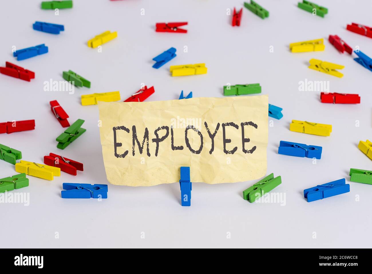 Handwriting text writing Employee. Conceptual photo an individual ...