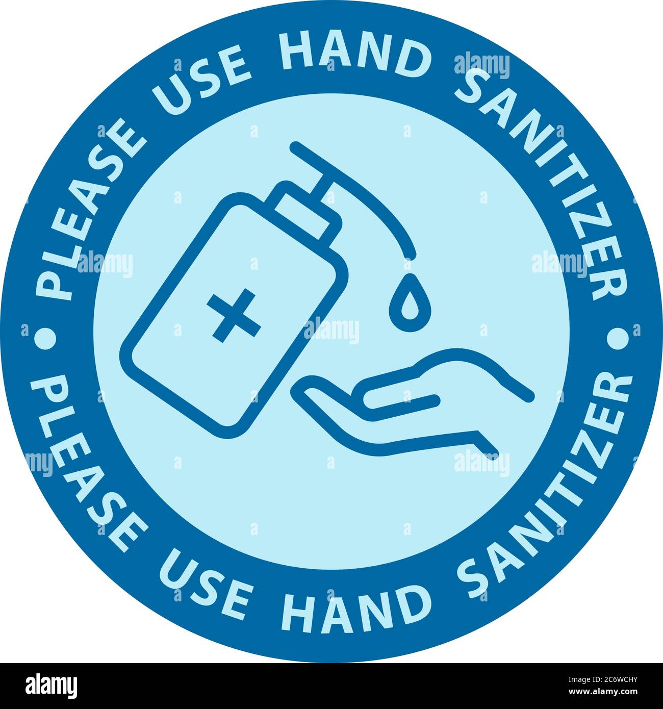 Use Hand Sanitizer sign vector Illustration, Content - Please use hand ...