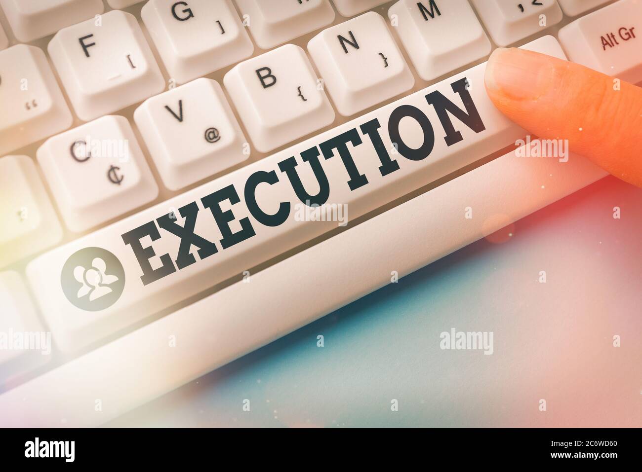 Word writing text Execution. Business photo showcasing it executes or ...