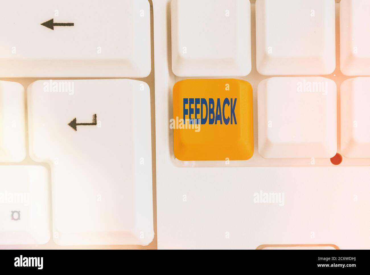 Writing note showing Feedback. Business concept for transmission of ...