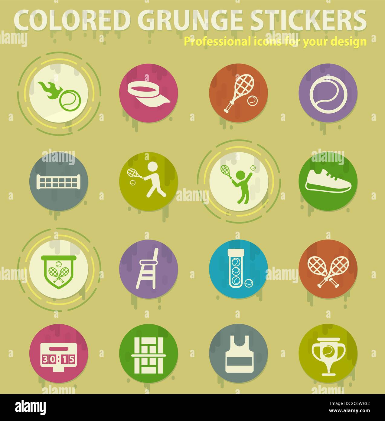 Set rackets tennis balls Stock Vector Images - Alamy