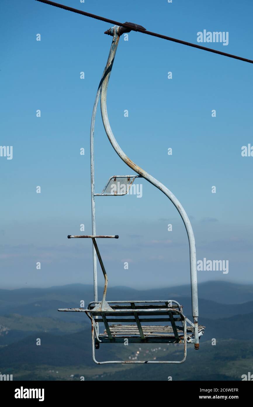 Old cable car in Zabljak Stock Photo - Alamy