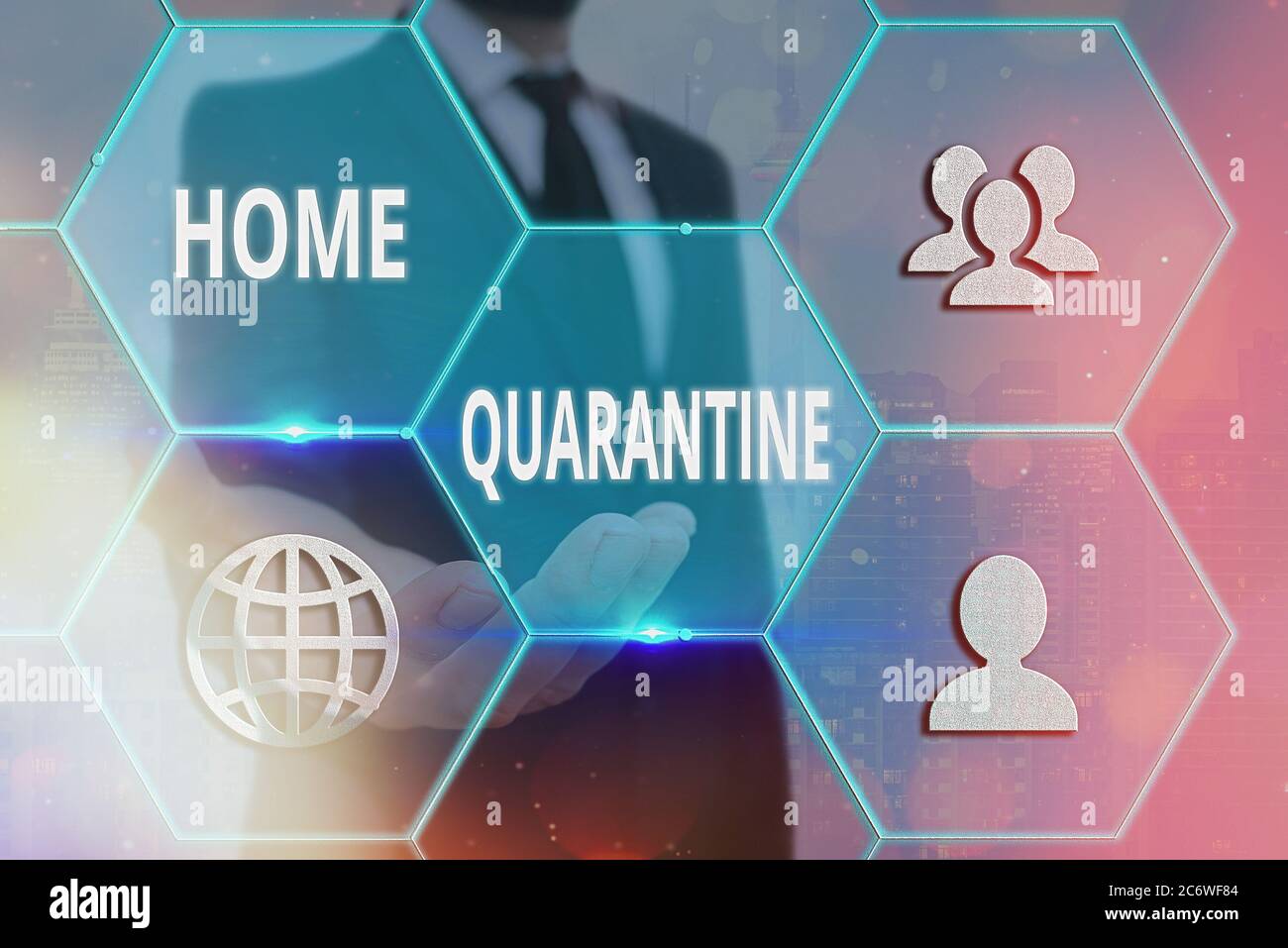Handwriting text writing Home Quarantine. Conceptual photo Encountered ...