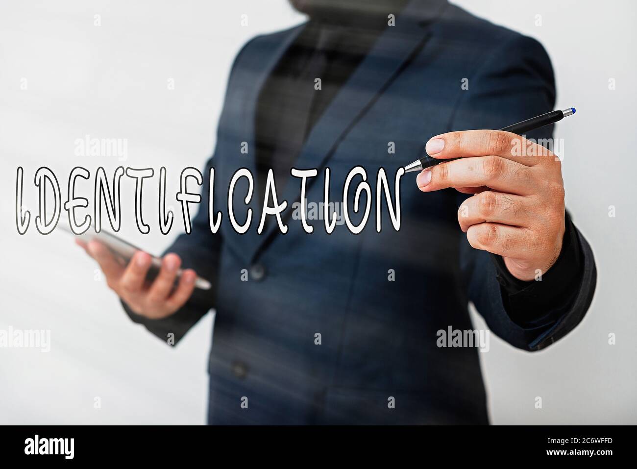 Handwriting text writing Identification. Conceptual photo an action or ...