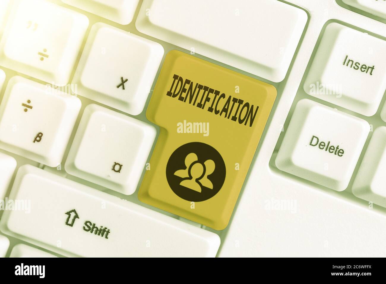 Handwriting text writing Identification. Conceptual photo an action or ...