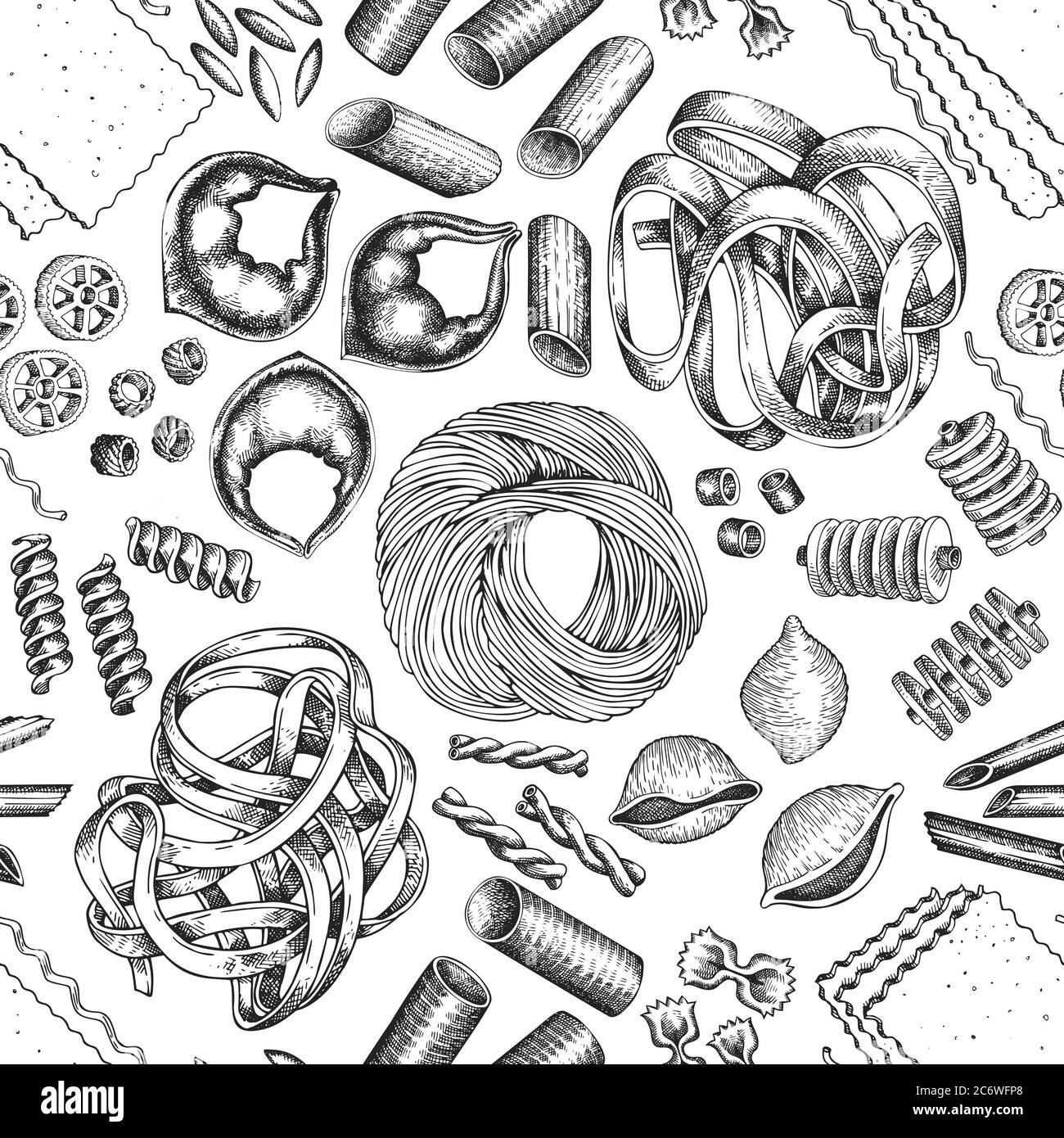 Ditalini pasta Black and White Stock Photos & Images - Alamy