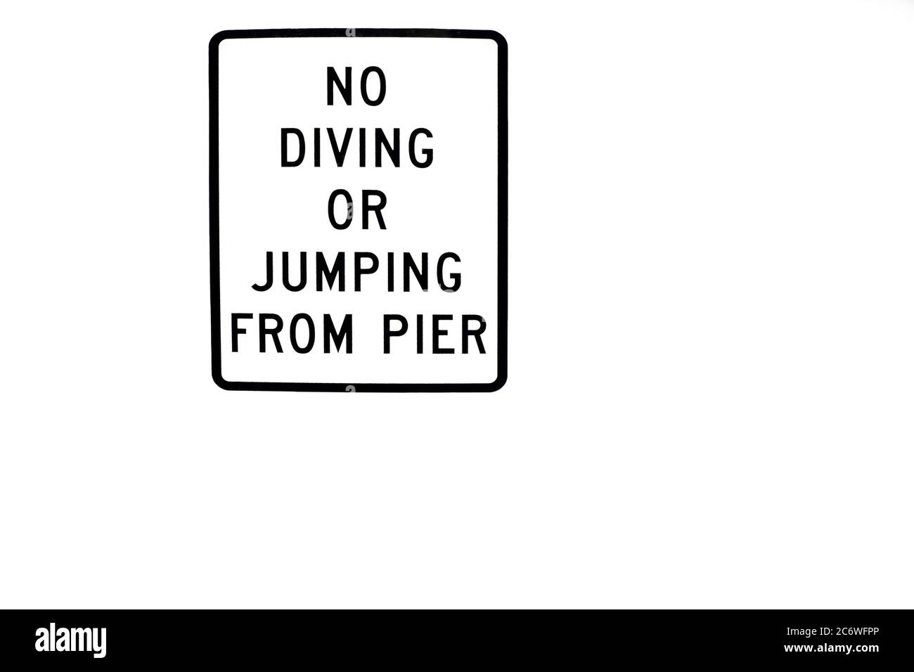Warning sign no jumping hi-res stock photography and images - Alamy