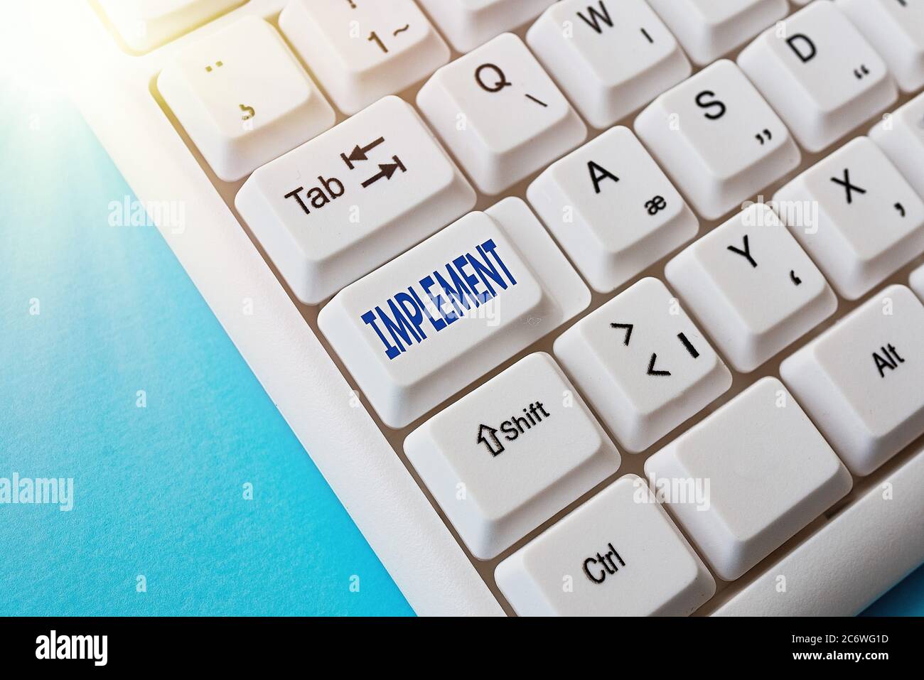 Writing note showing Implement. Business concept for give practical ...