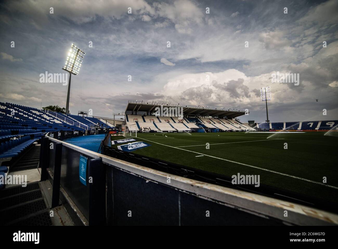 Madrid, Spain. 12th July, 2020. DETAIL OF STADIUM DURING THE MACTH CLUB ...