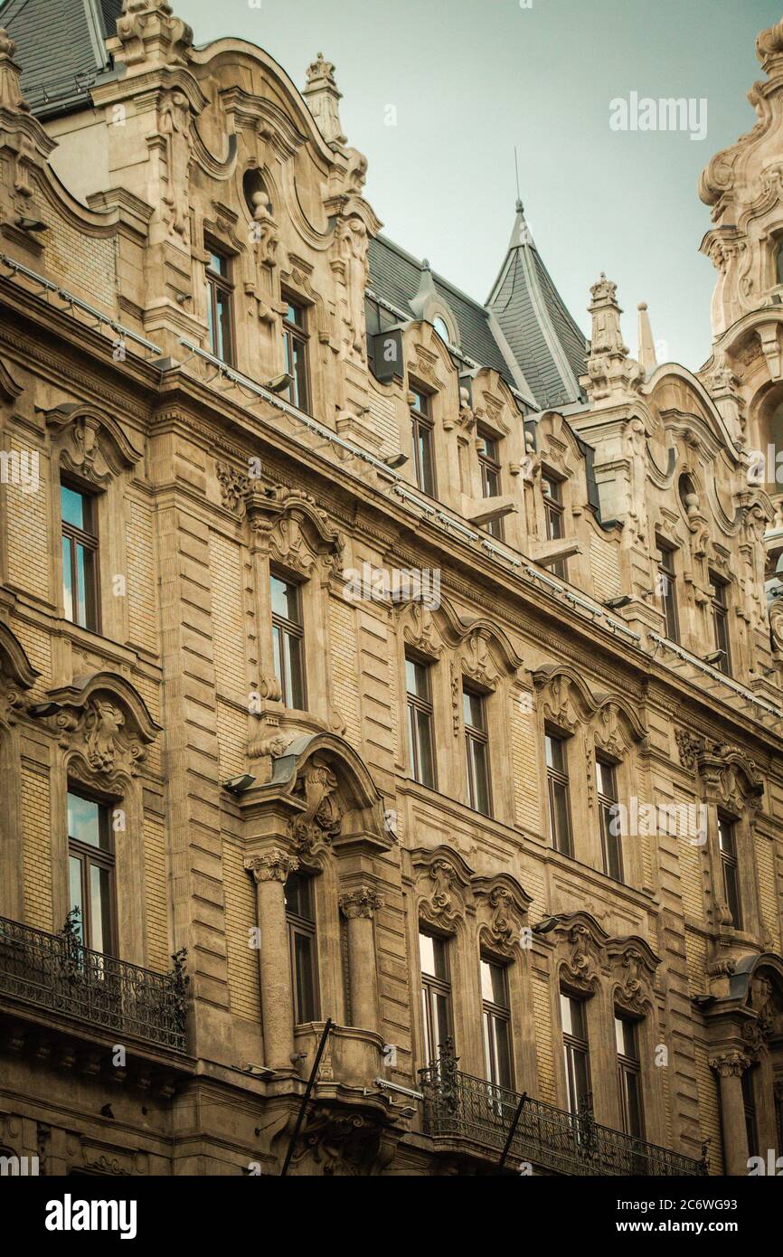 Budapest Hungary july 11, 2020 View of the gothic architecture of ...