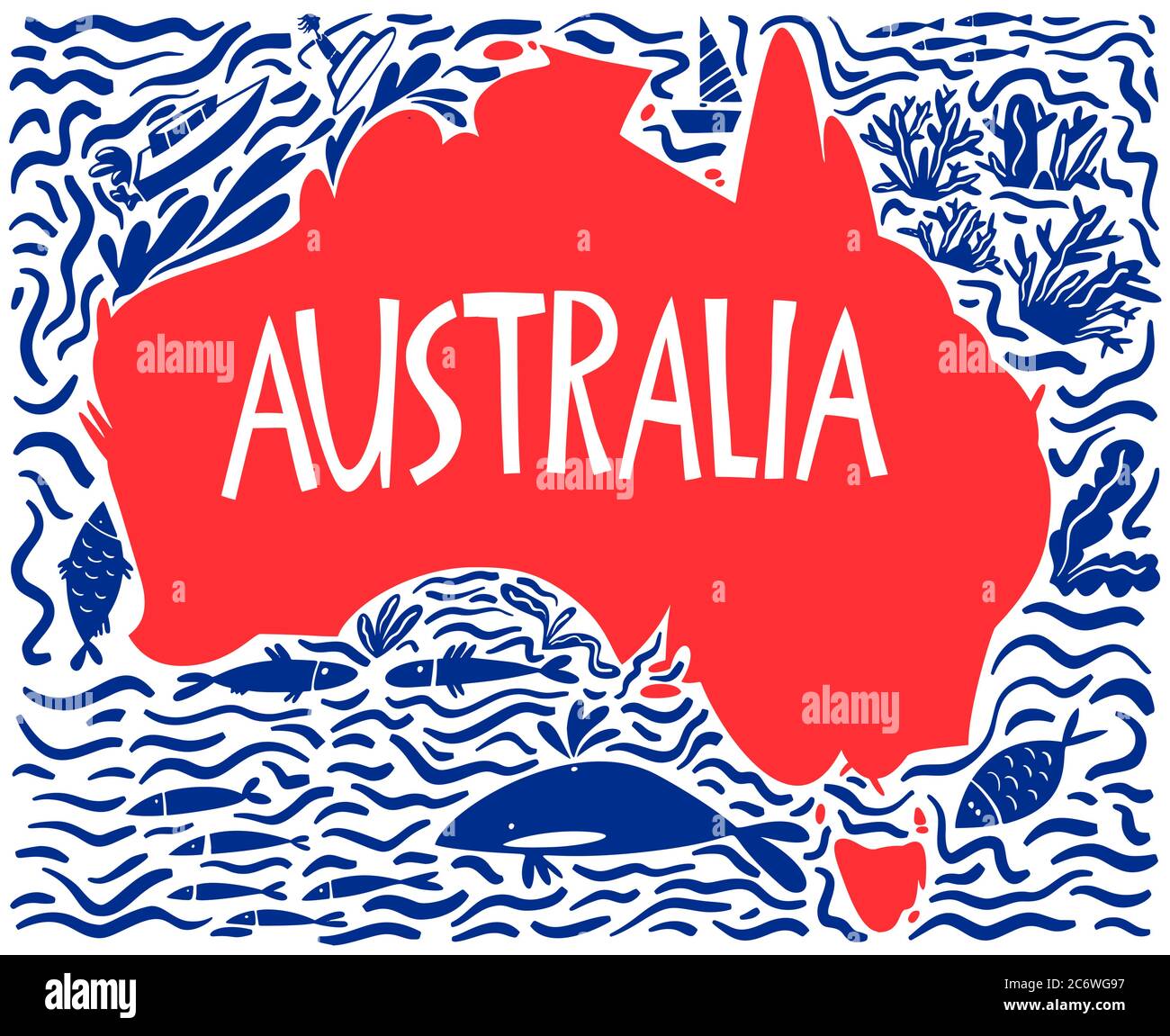 Great barrier reef map hi-res stock photography and images - Alamy