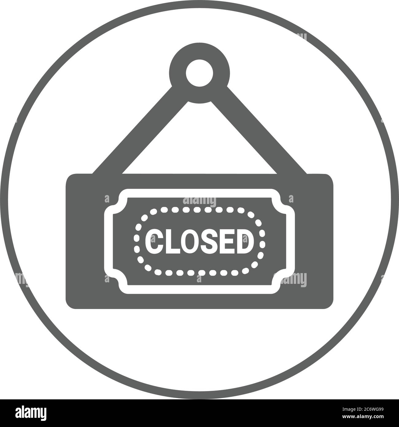 Closed sign icon hi-res stock photography and images - Alamy