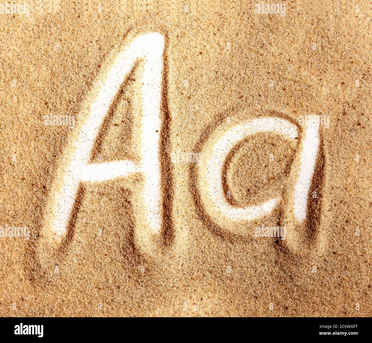 Learn to write letter a hi-res stock photography and images - Alamy