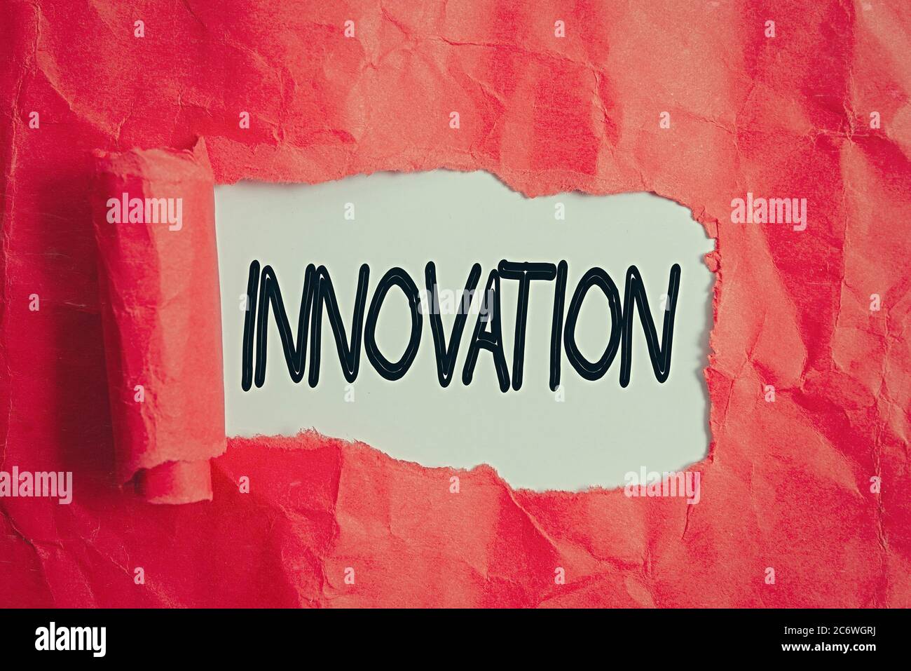 Conceptual hand writing showing Innovation. Concept meaning new idea creative ideas fresh ...