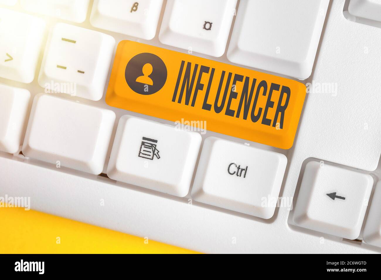 Word writing text Influencer. Business photo showcasing someone that ...