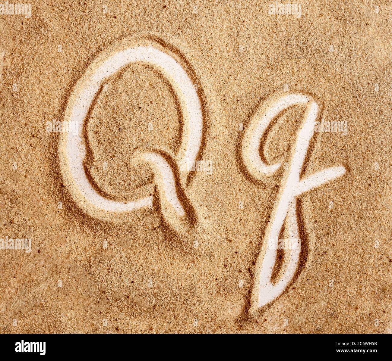 Q typography font letter type hi-res stock photography and images - Alamy