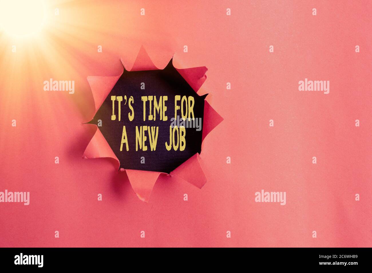Conceptual hand writing showing Its Time For A New Job. Concept meaning ...