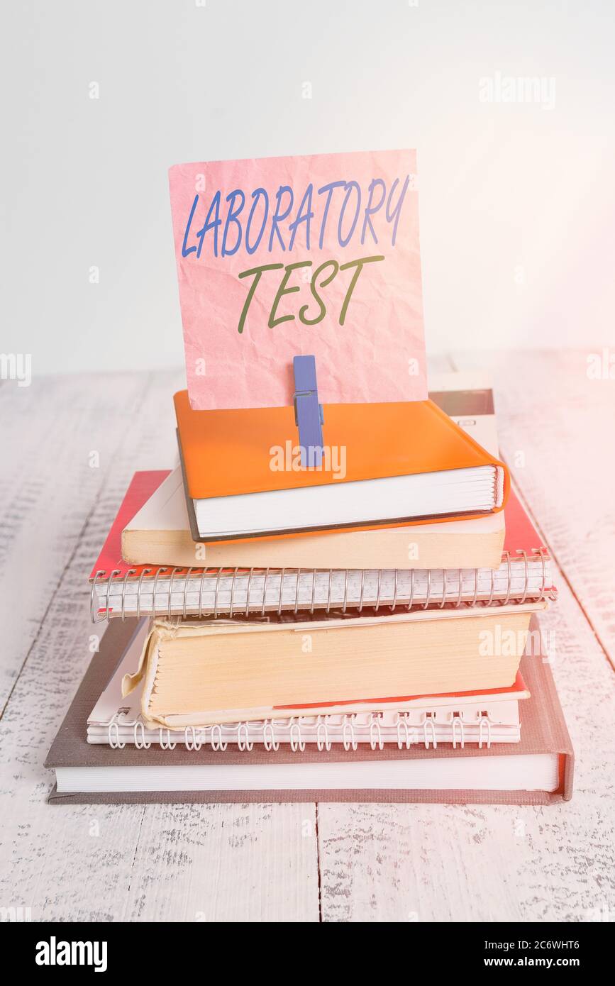 Word writing text Laboratory Test. Business photo showcasing ...