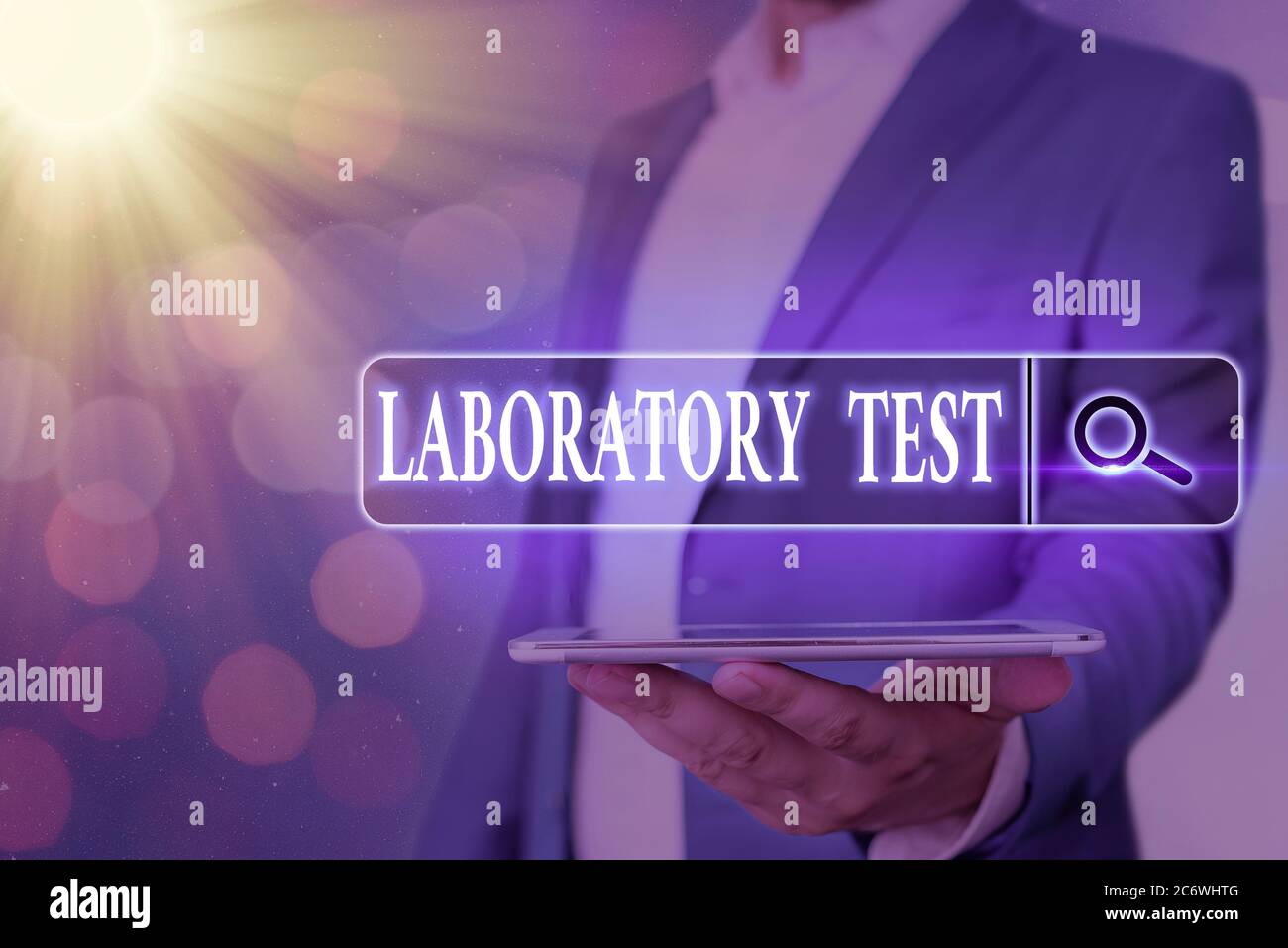 Handwriting text Laboratory Test. Conceptual photo Determination of a ...