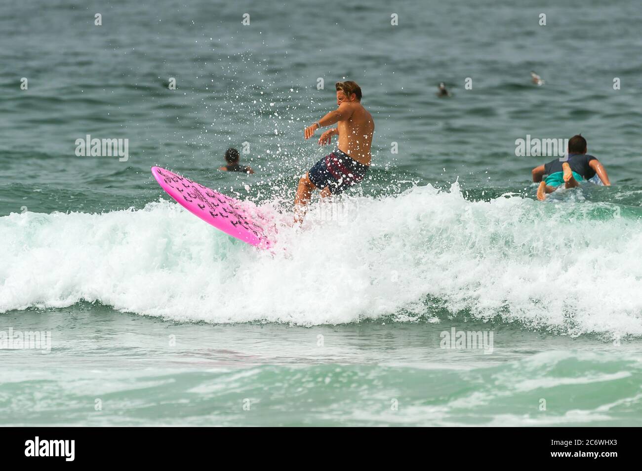 Man surfing at Venice Beach in Los Angeles, California Stock Photo - Alamy