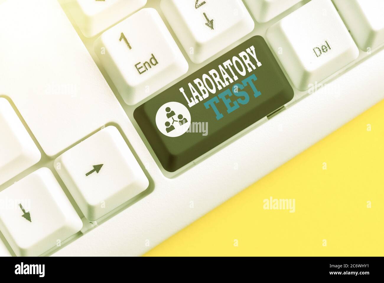 Writing note showing Laboratory Test. Business concept for ...