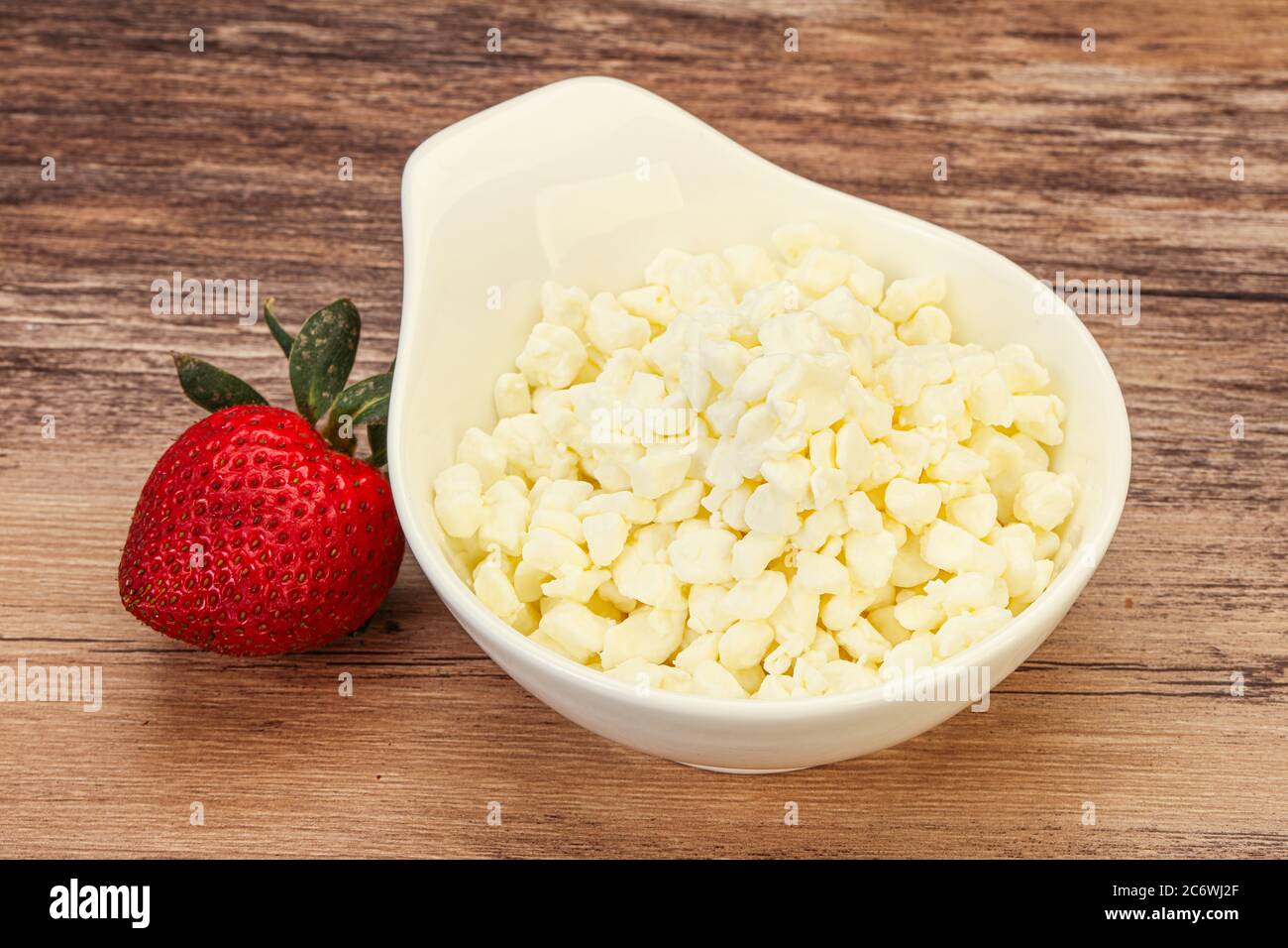 Dietary food - grain cottage cheese in the bowl Stock Photo - Alamy