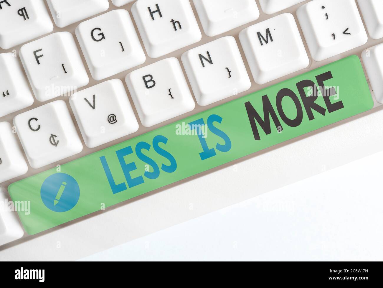 Word writing text Less Is More. Business photo showcasing used to ...